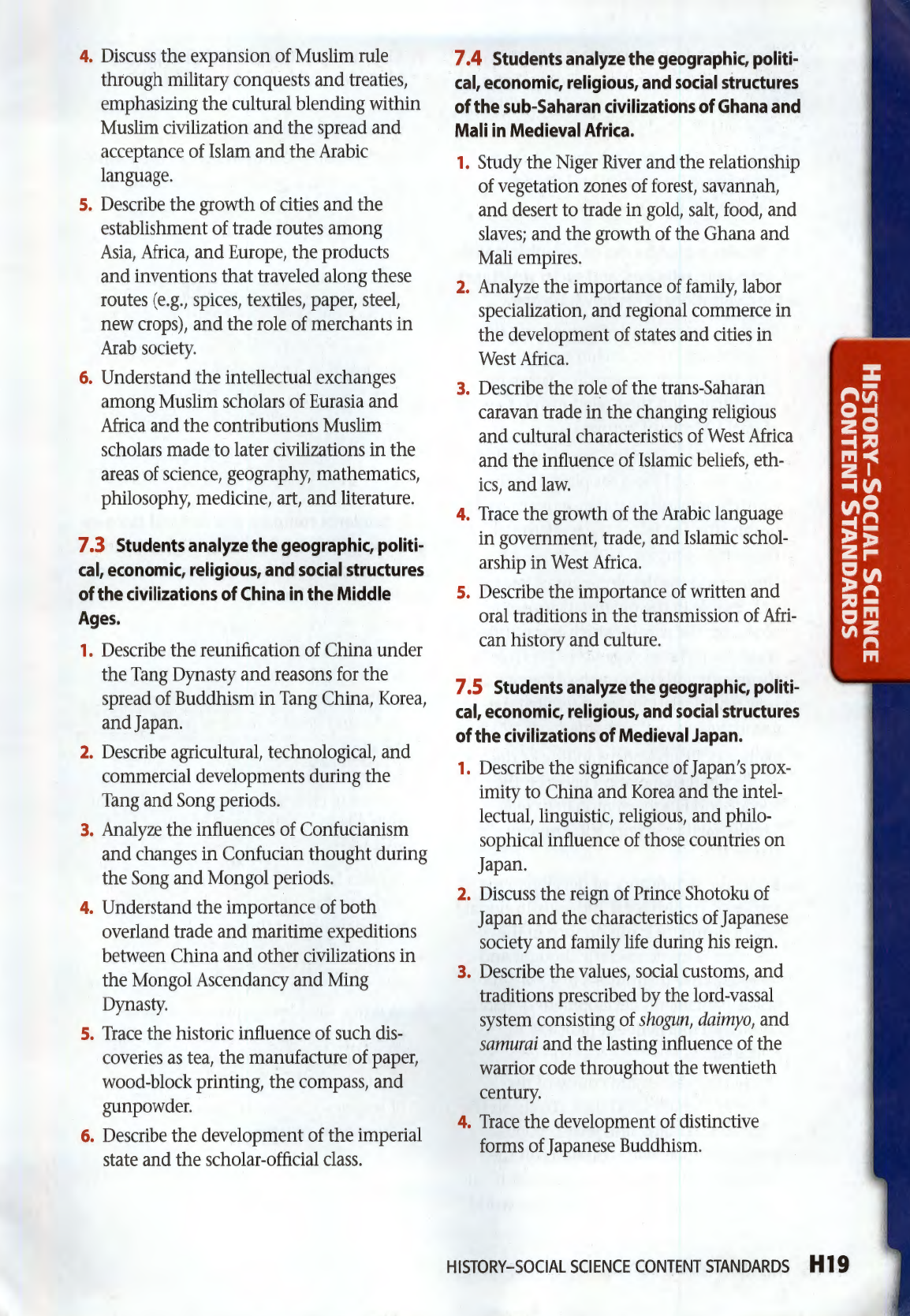 7th Grade World History Medieval to Early Modern Times Cover TOC ...