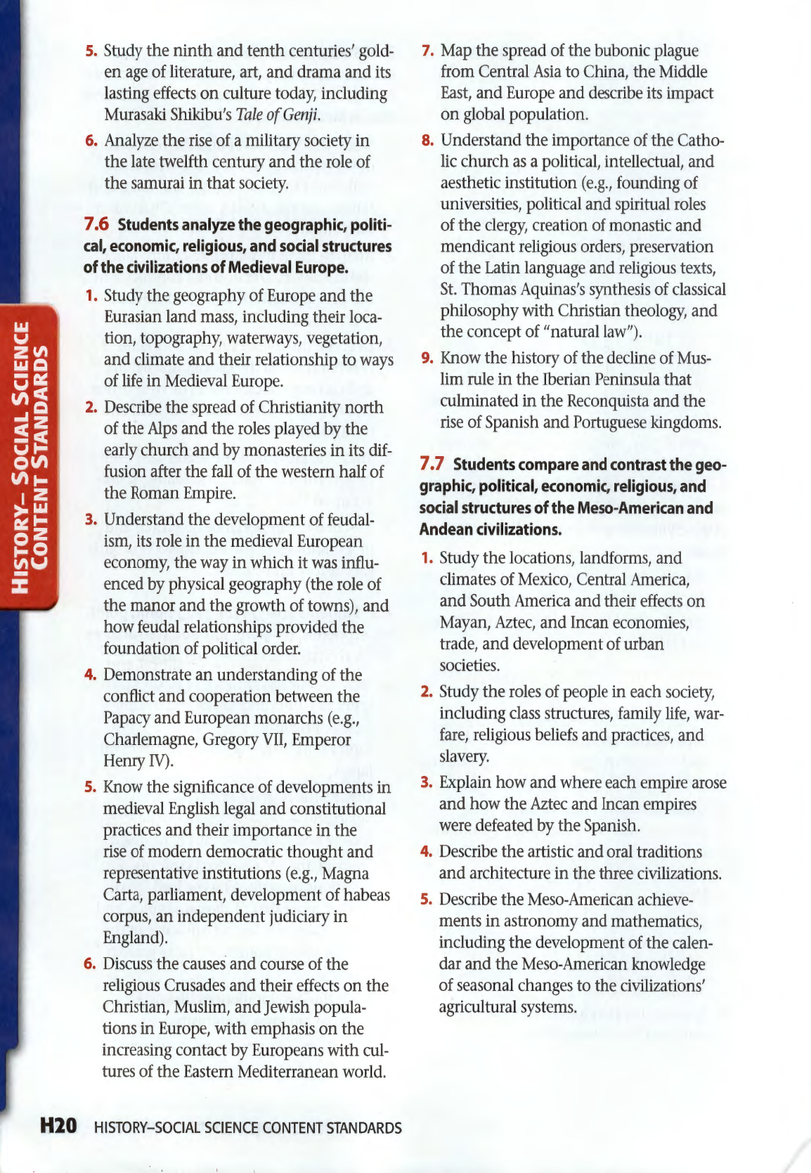 7th Grade World History Medieval to Early Modern Times Cover TOC ...