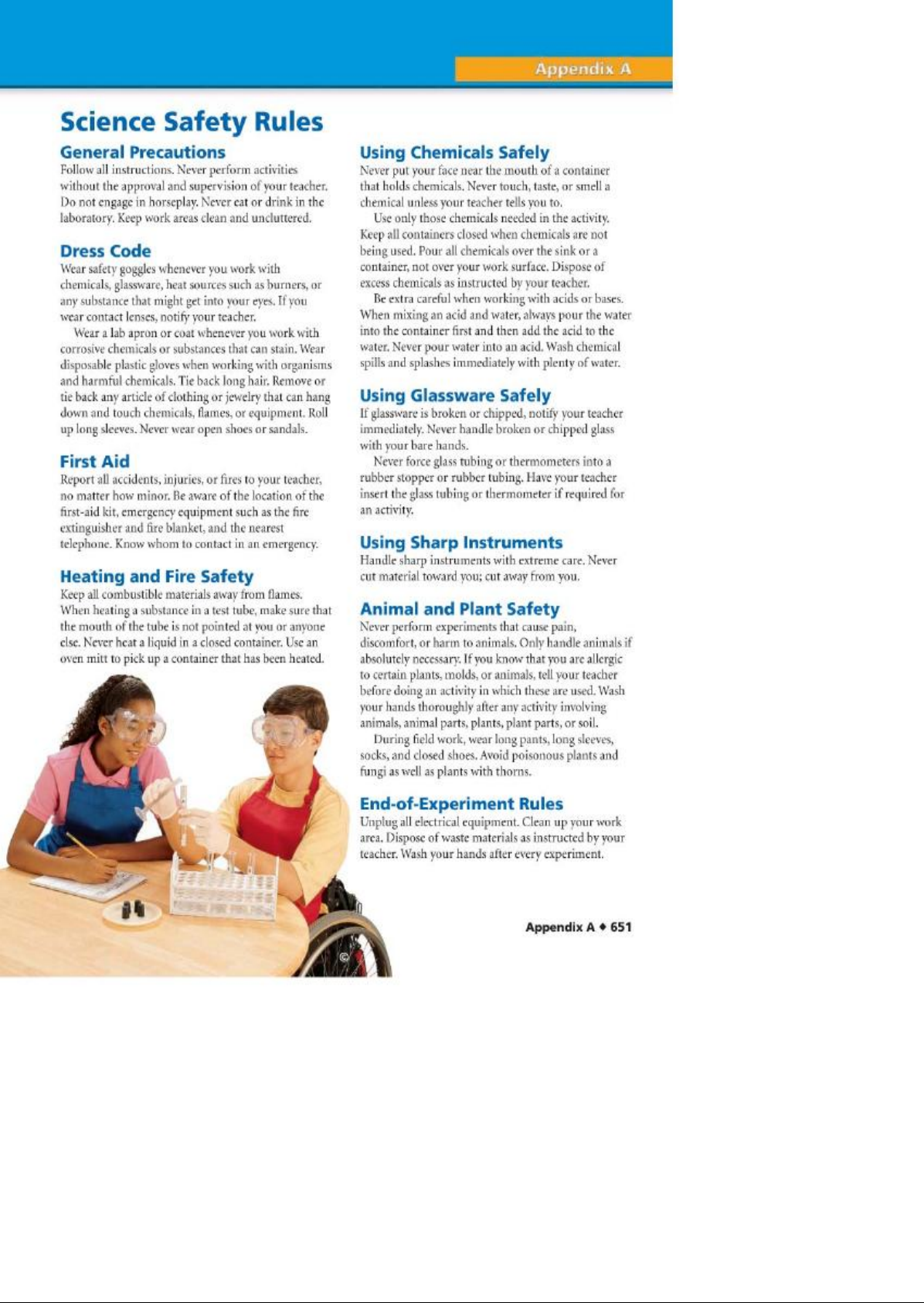 Focus on California 8th Grade Physical Science Textbook Appendix A-E ...